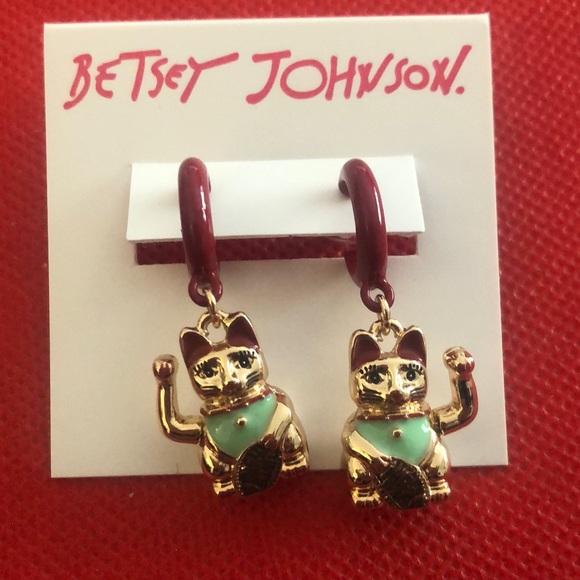 Betsey Johnson | Jewelry | Betsey Johnson Gold Tone Lucking Out Lucky ...